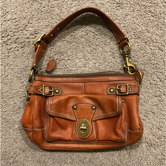 Coach | Bags | Coach Vintage Legacy Vachetta Whiskey Brown Leather Hobo ...